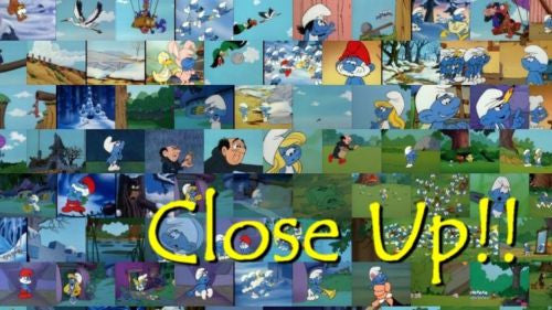Amazing Papa Smurf real scene montage numbered to 25 – Final Score Products
