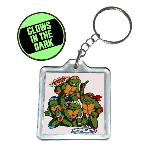 Teenage Mutant Ninja Turtles TMNT Glow in the dark Key chain keyring ...