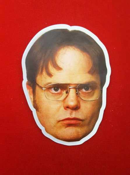 Die Cut Dwight Schrute The Office TV Show Face magnet 3X2 inches ...